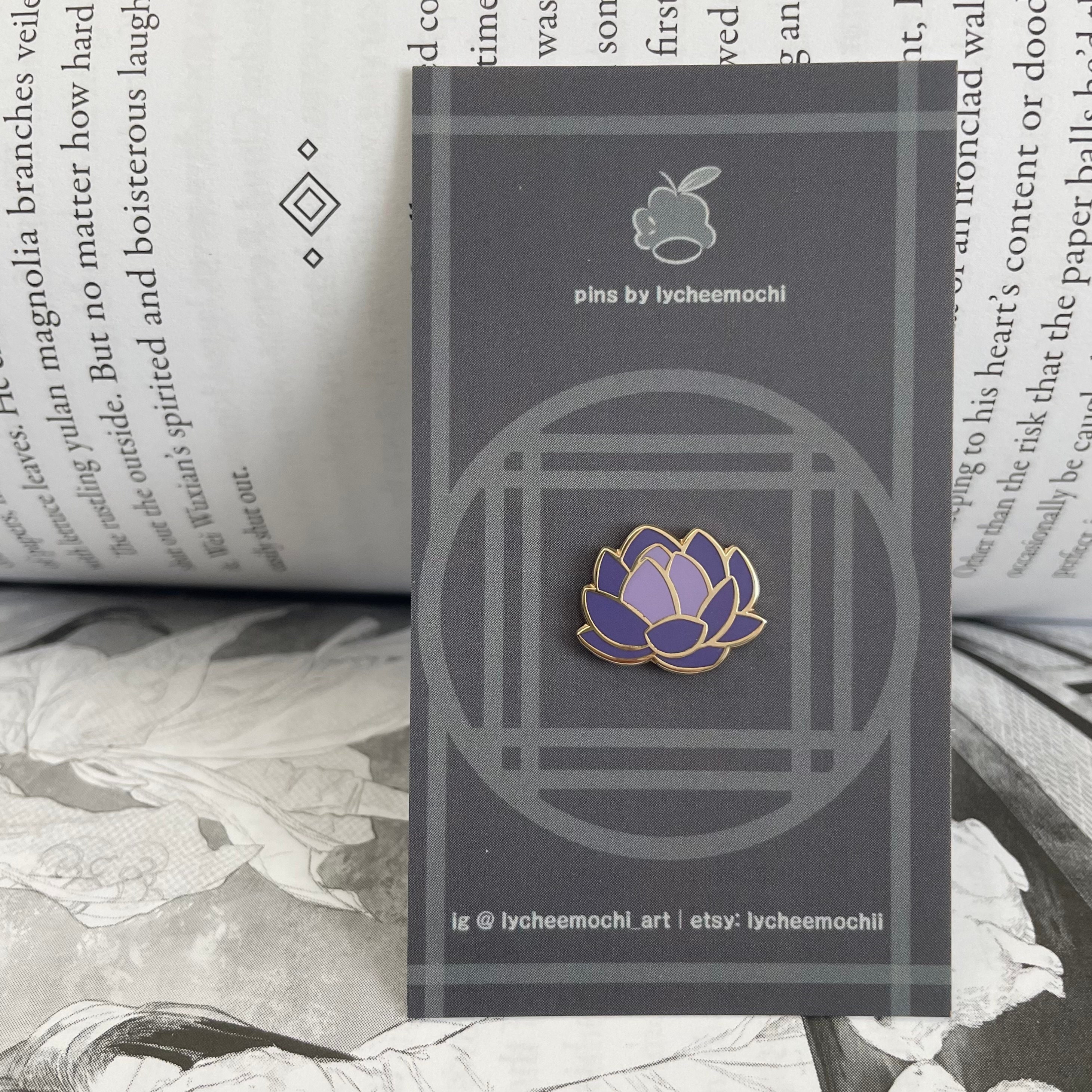 Floral Mini Pins - Lotus Enamel Pin, Enamel Pins, Flower Pins, Tiny ...