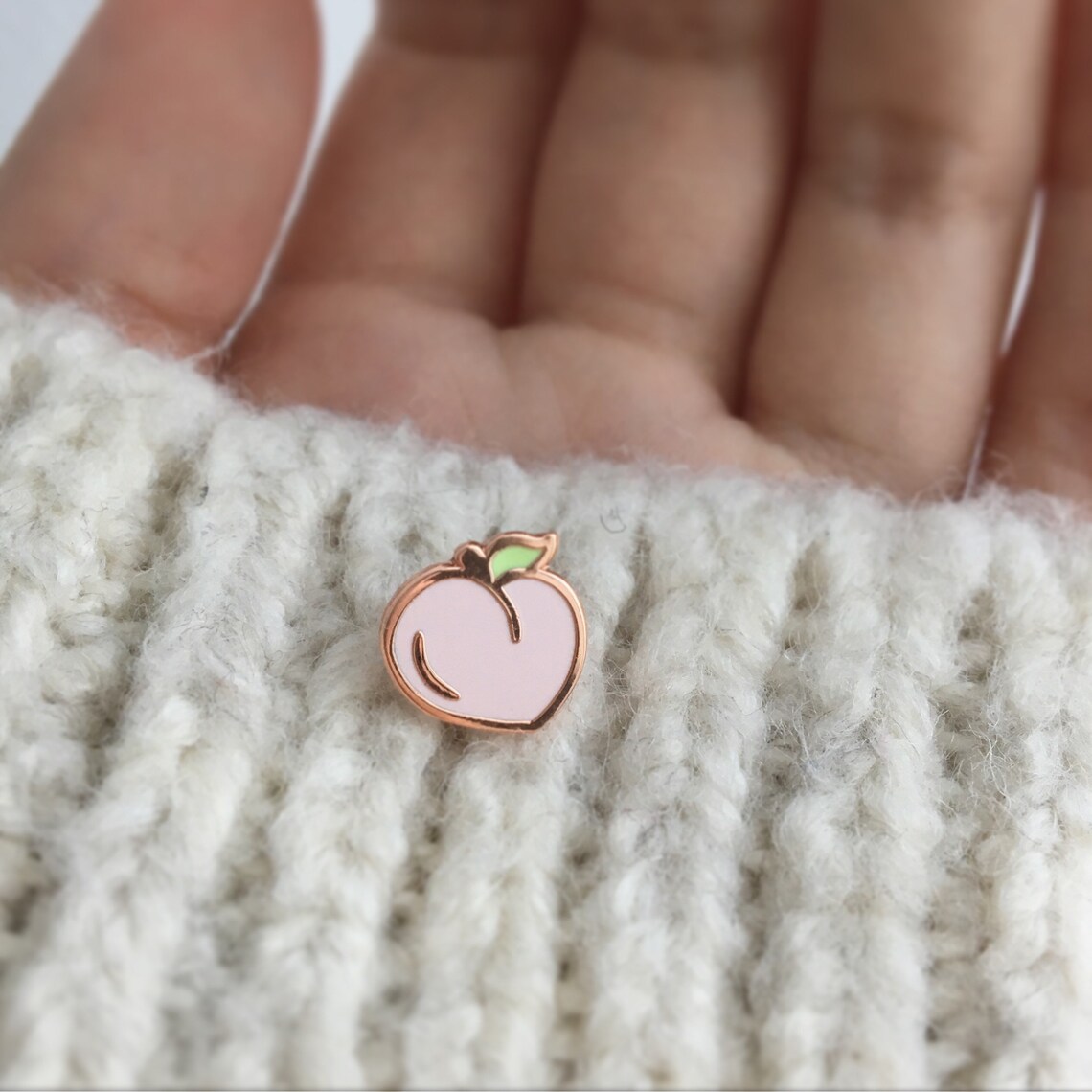 Tiny Eats Peach Pin Boba Pin Yogurt Pin Hard Enamel Pin - Etsy
