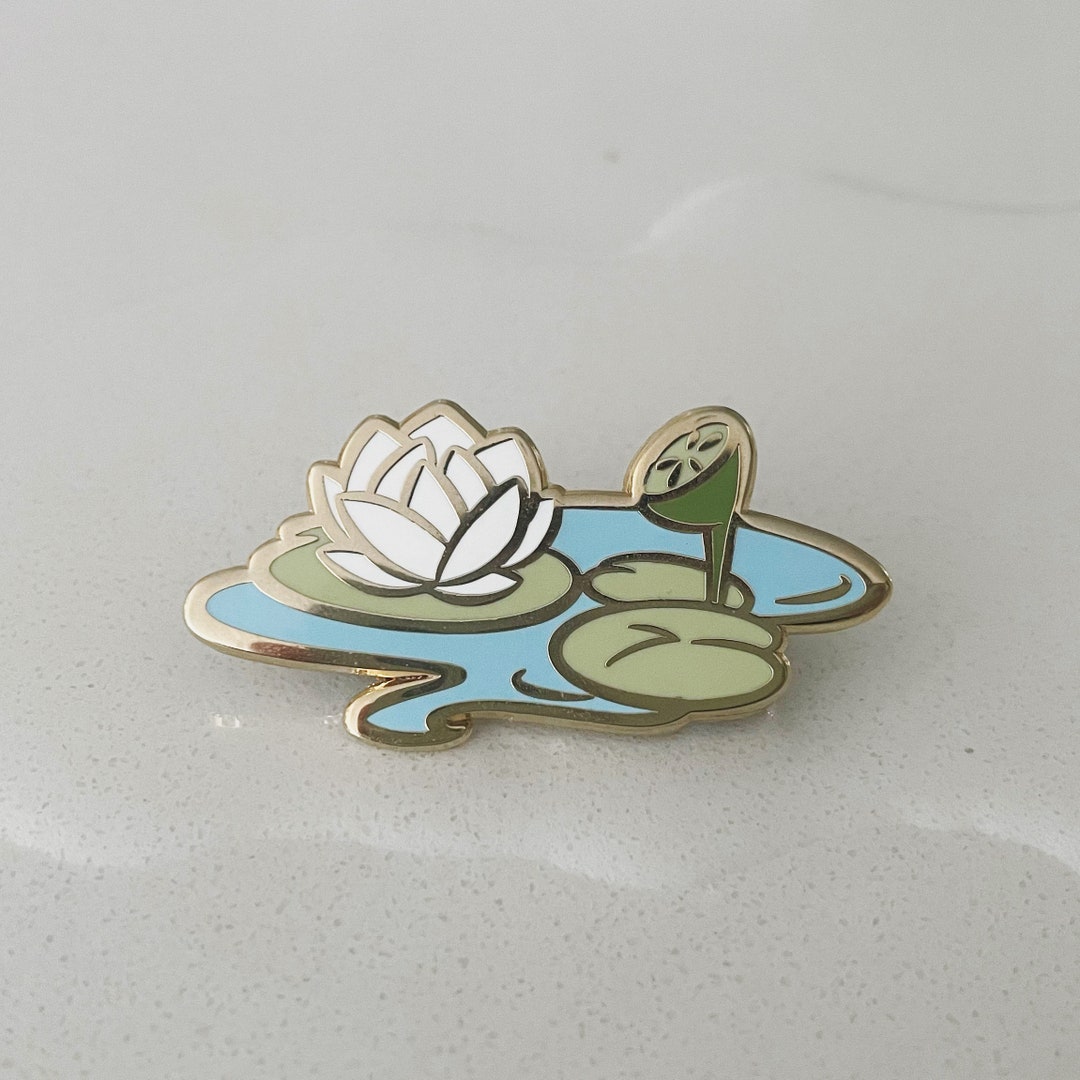 Summer Nights Enamel Pin - Lotus Pin, Vase Pin, Tea Pin, Teacup Pin ...