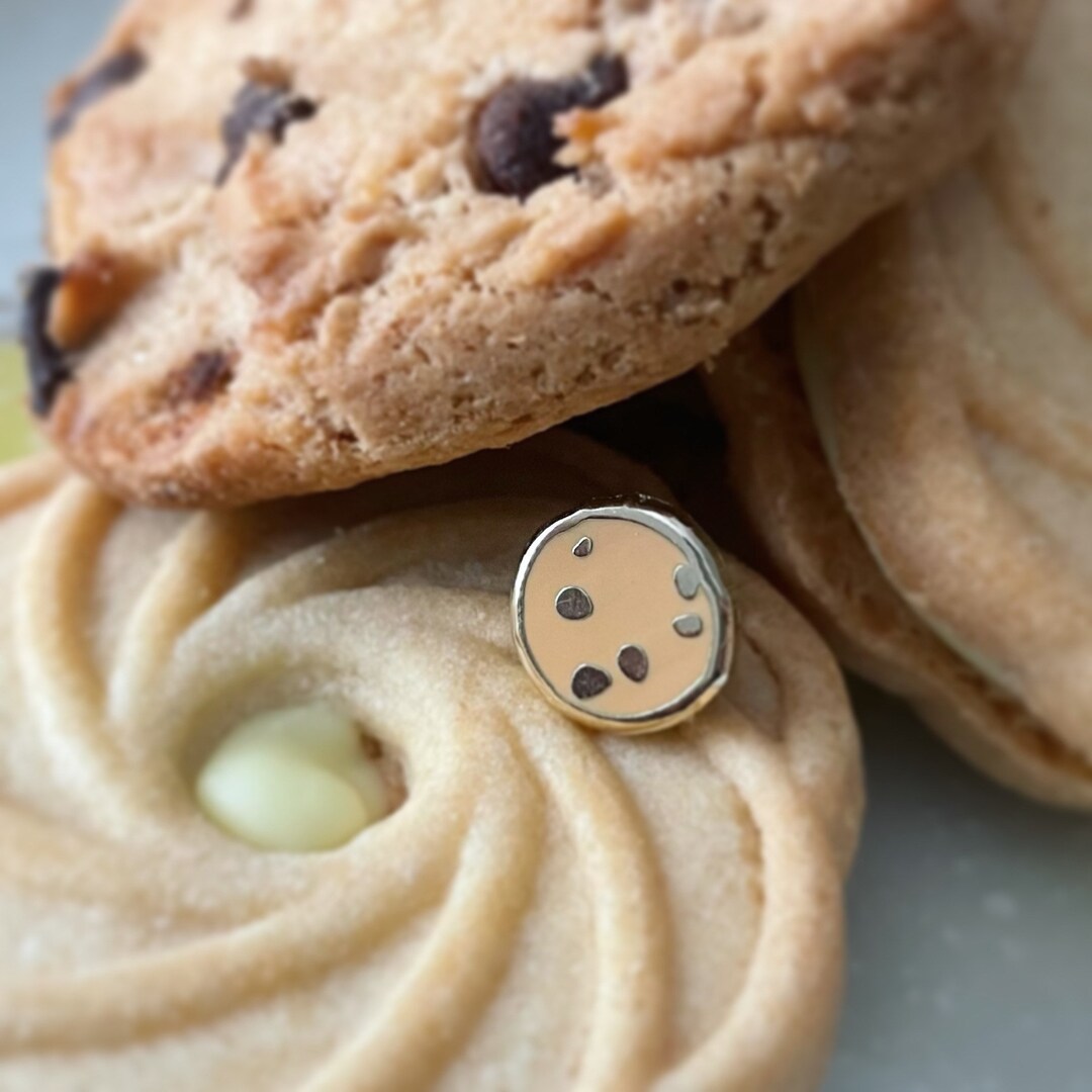 Tiny Eats Cookie Pin, Chocolate Chip Cookie Pin, Tiny Cookie Pin, Board ...
