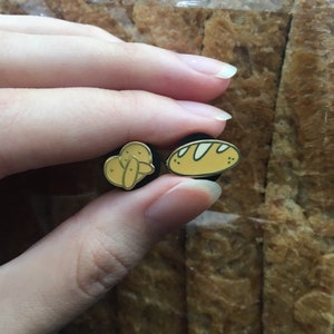 Tiny Eats Pretzel Pin, Cinnamon Bun Pin, Baguette Pin, Board Filler Pin ...