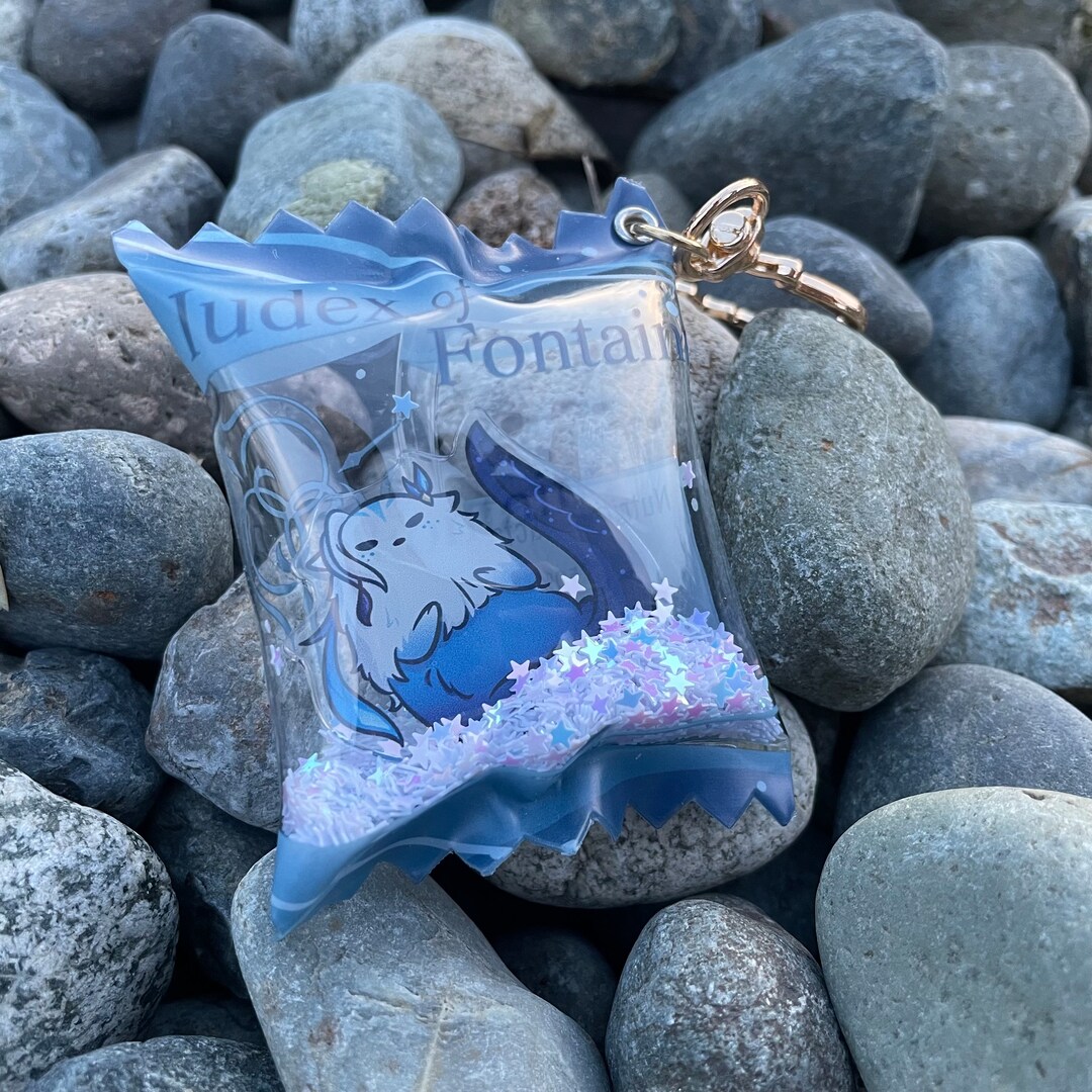 Neuvillette Candy Keychain Genshin Candy Bag Charm, Neuvillette ...