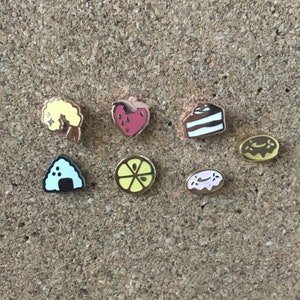 Tiny Eats Peach Pin, Boba Pin, Yogurt Pin, Hard Enamel Pin, Board ...