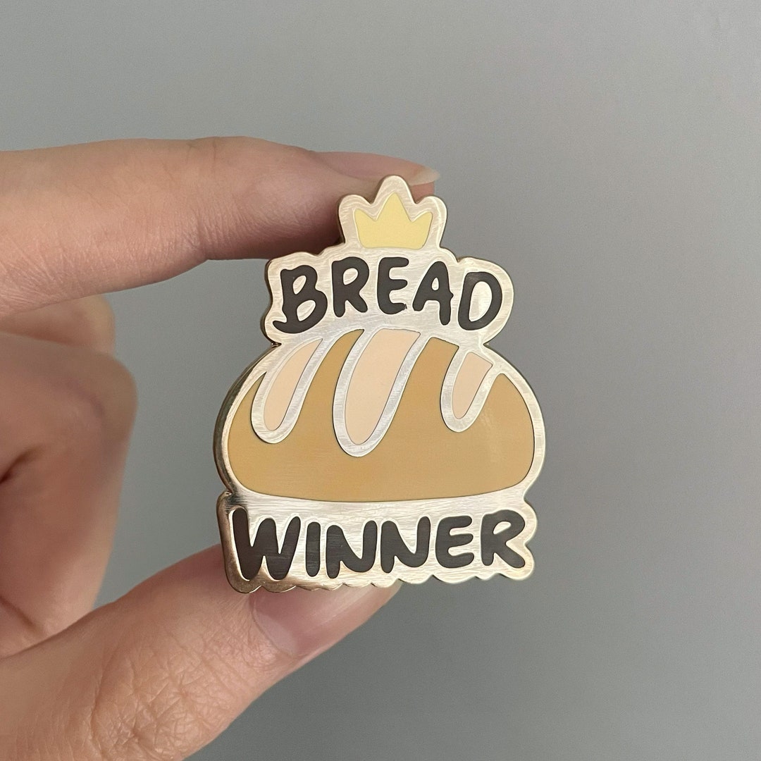 Breadwinner Pin, Bread Pins, Food Pin, Cute Pins, Hard Enamel Pin ...