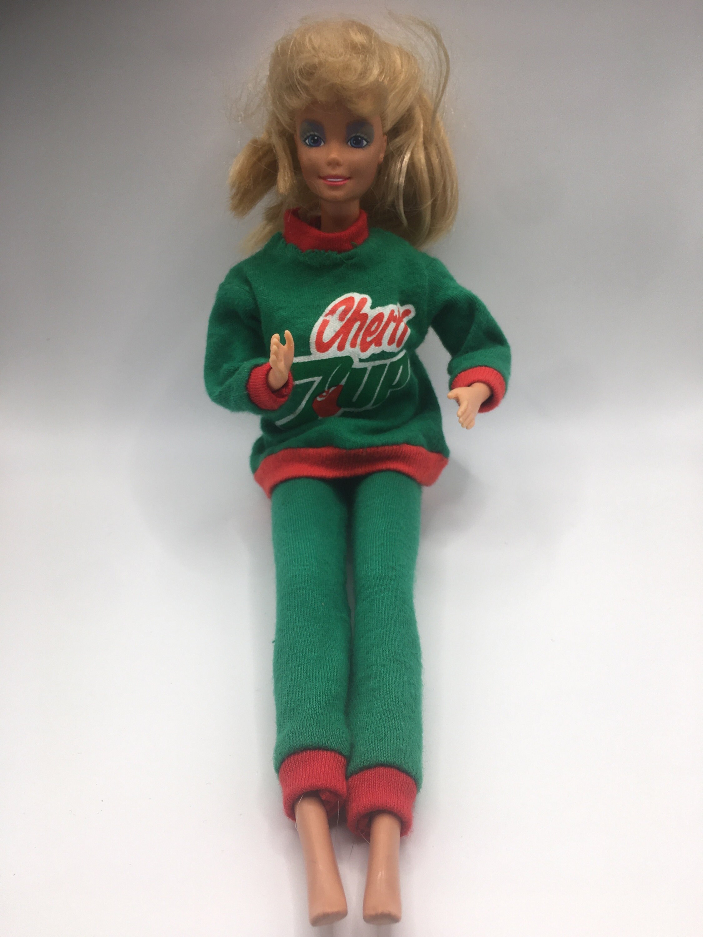 Vintage 1966 Mattel Barbie Fashion Doll in Cherry 7UP Outfit. Made in ...