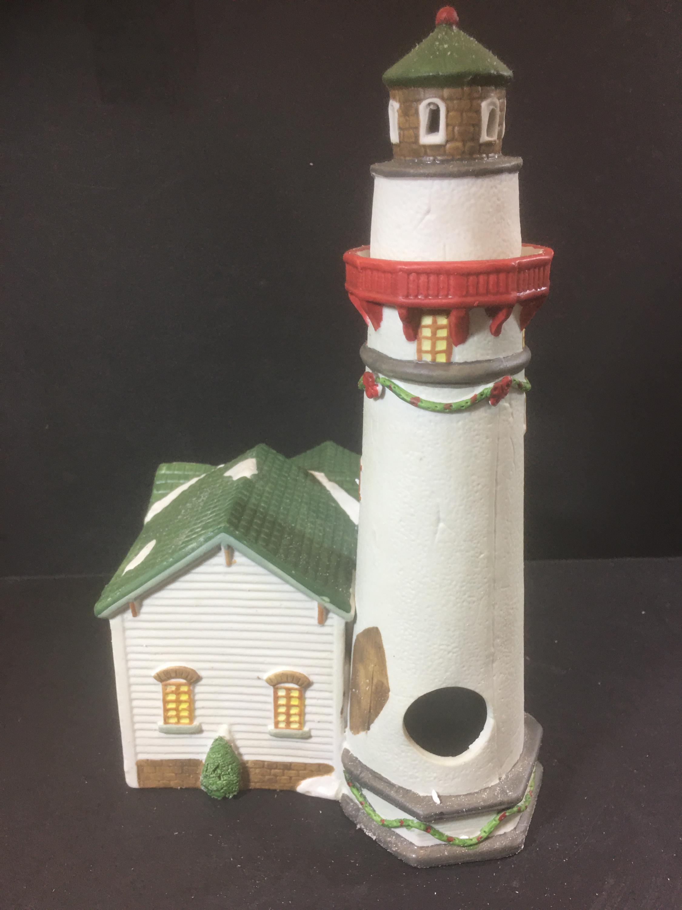 Lemax Dickensvale "plymouth Corners Lighthouse" 25403 Christmas Village ...