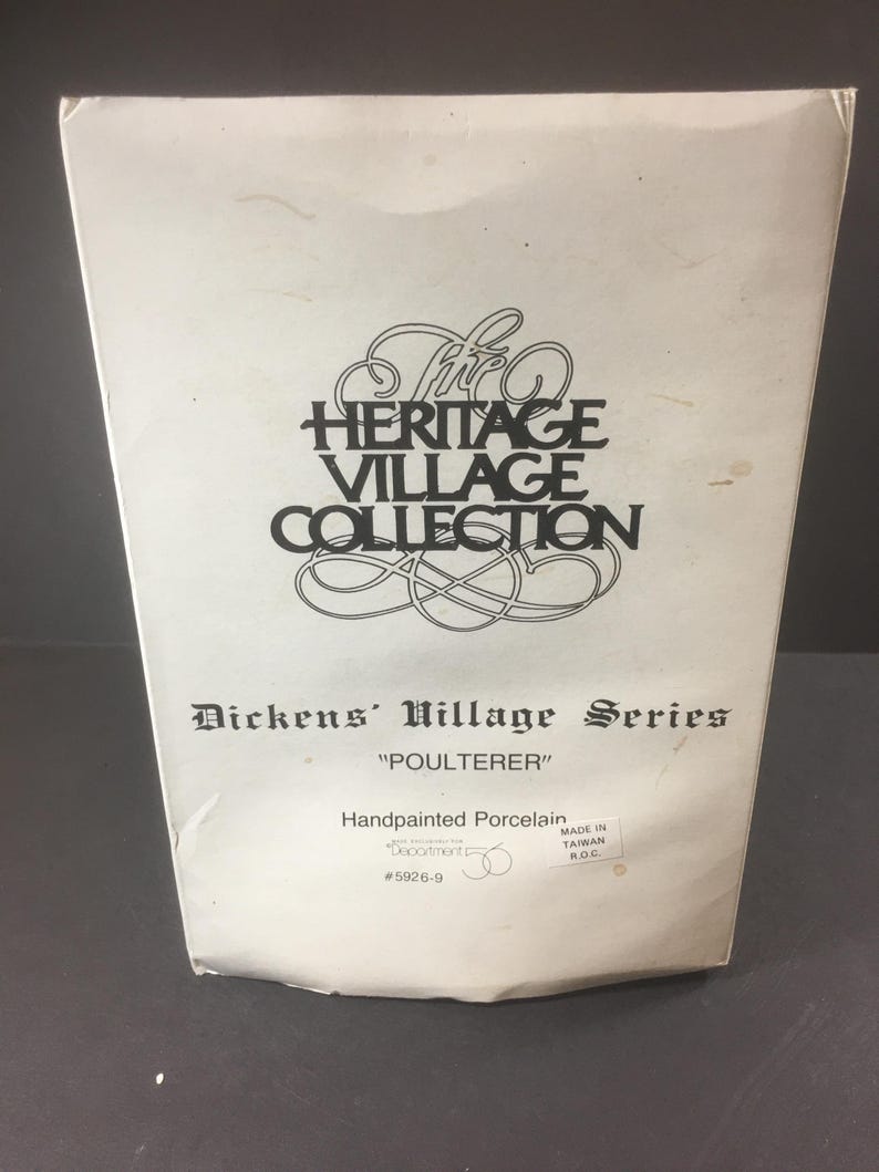 Department 56 Heritage Village Collection Dicken's Village Series ...