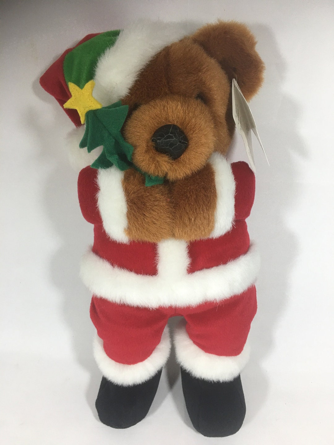 Vintage Gund Christmas Christmas Teddy Bear Kris Bingle Santa Bear 1991 ...