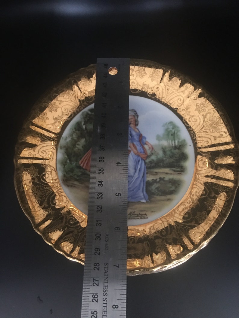 A Lot of 6 Atlas Fine Chinaware Warranted 22 Karat Gold 7 Decorative ...