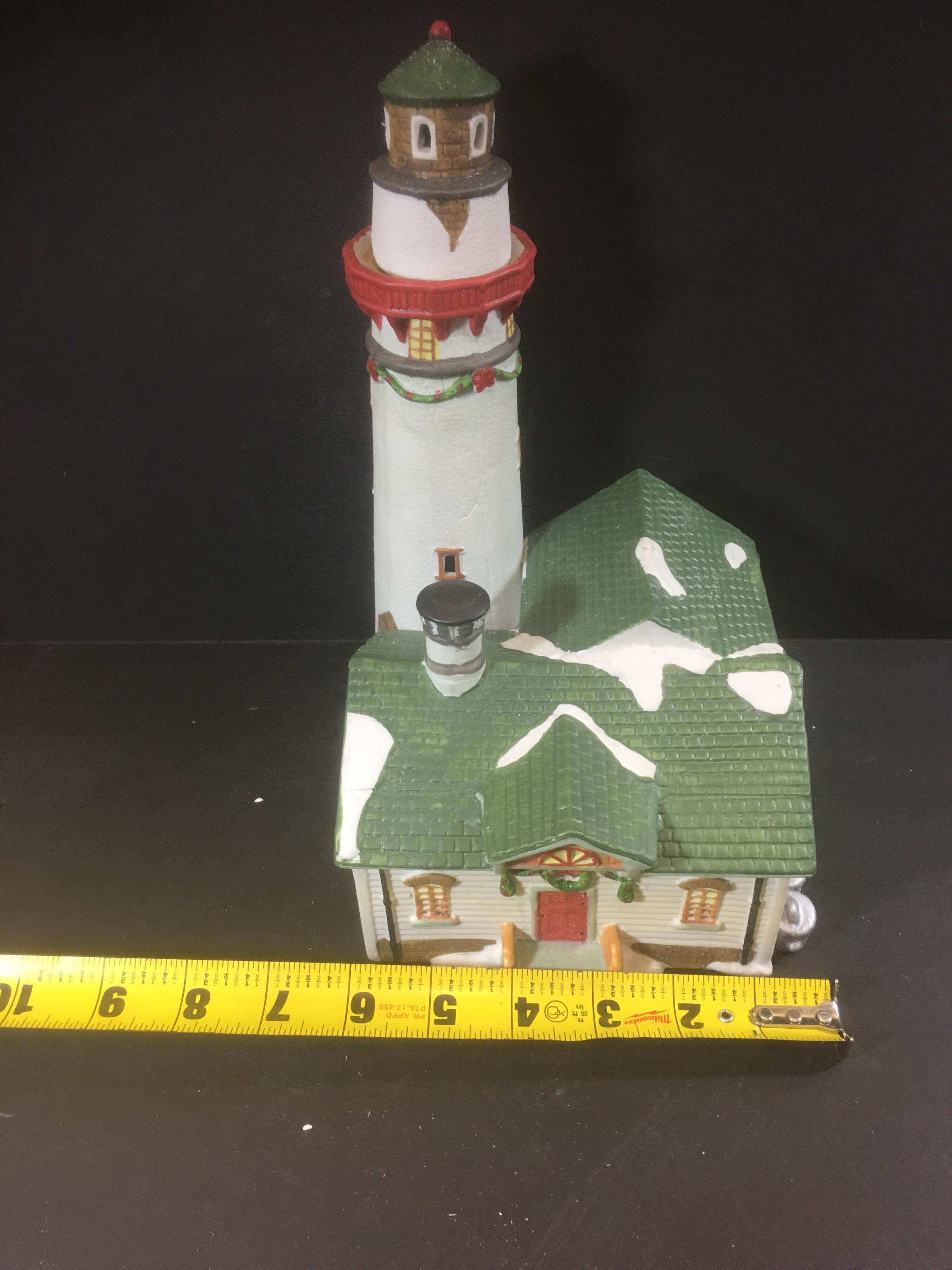 Lemax Dickensvale "plymouth Corners Lighthouse" 25403 Christmas Village ...