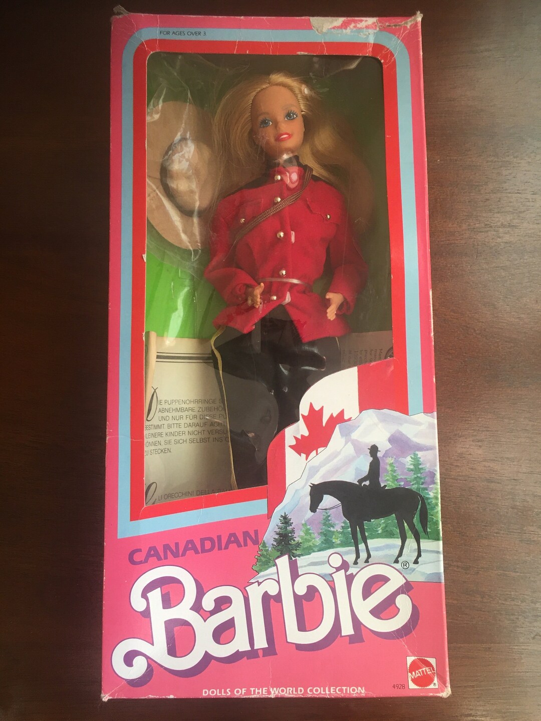 Canadian Barbie Doll 1987 Mattel 4928 Size: 11.5 Inches Tall. - Etsy