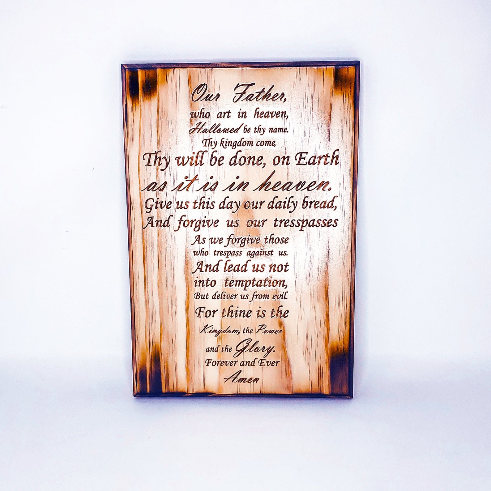 Lord's Prayer Plaque Religious Gift Our Father Prayer - Etsy