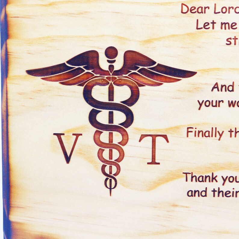Vet Tech Prayer Plaque Veterinary Technician Appreciation | Etsy