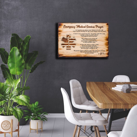 EMS Prayer Plaque EMT Gift Paramedic Emergency Medical - Etsy