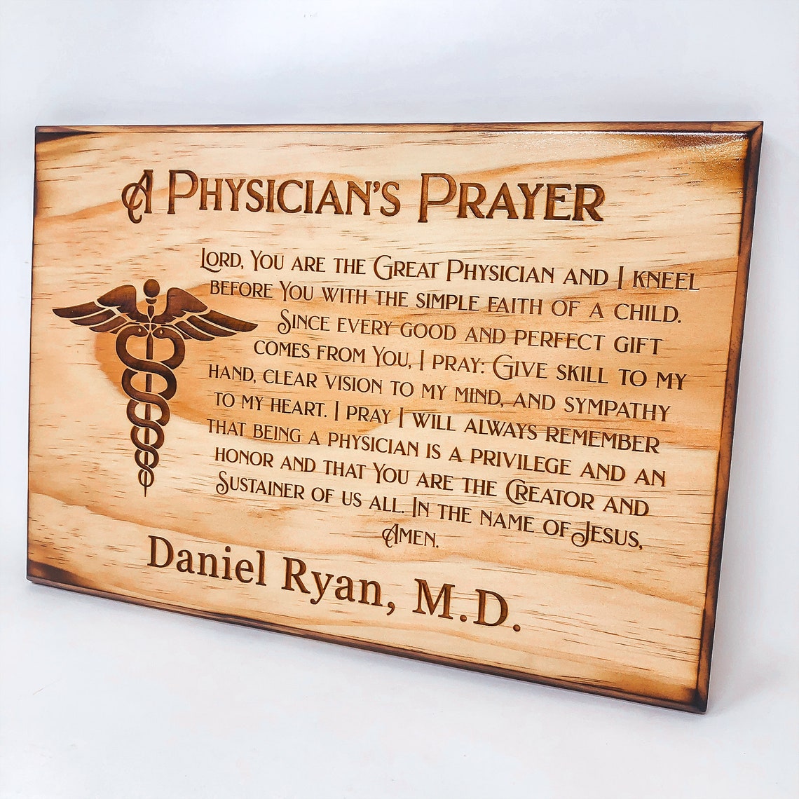 Personalized Physician's Prayer Plaque Physician Prayer | Etsy