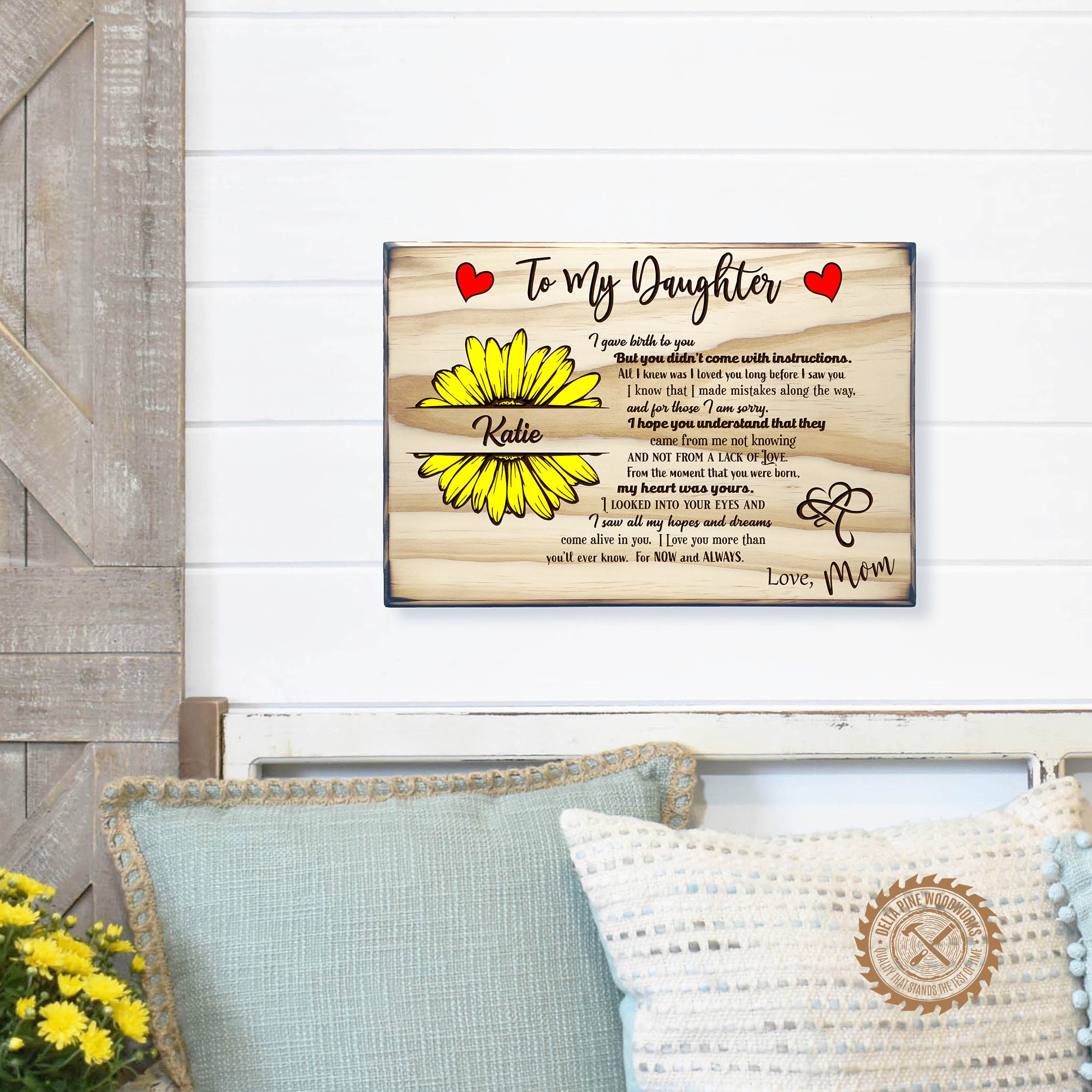 Dolphin Mother And Daughter Plaque Beloved Daughter" Plaque With Stand ...