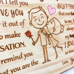 Personalized to My Wife Plaque, Wife Gift, Anniversary Gift for Wife ...