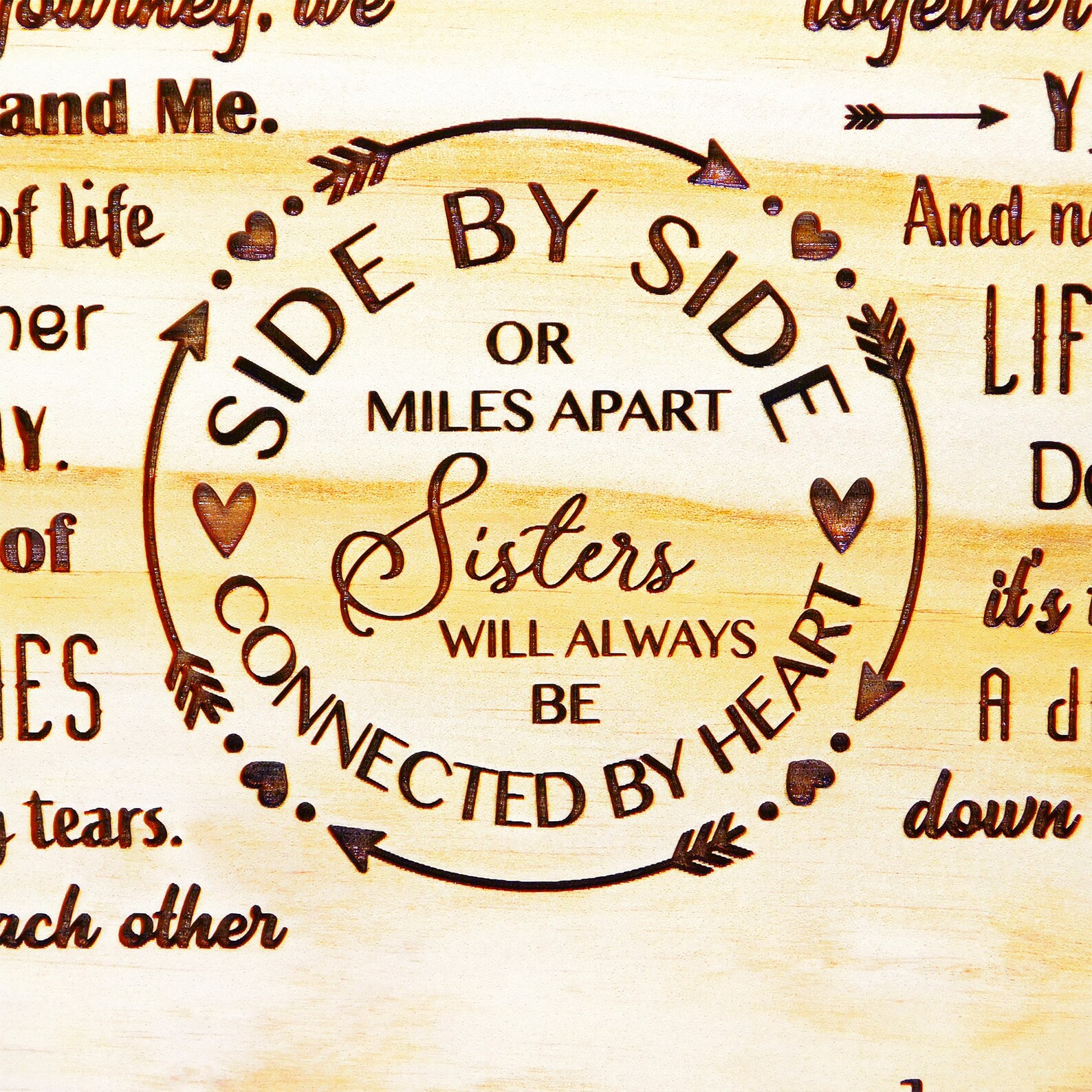 Personalized to My Sister Plaque Gift for Sister Birthday | Etsy