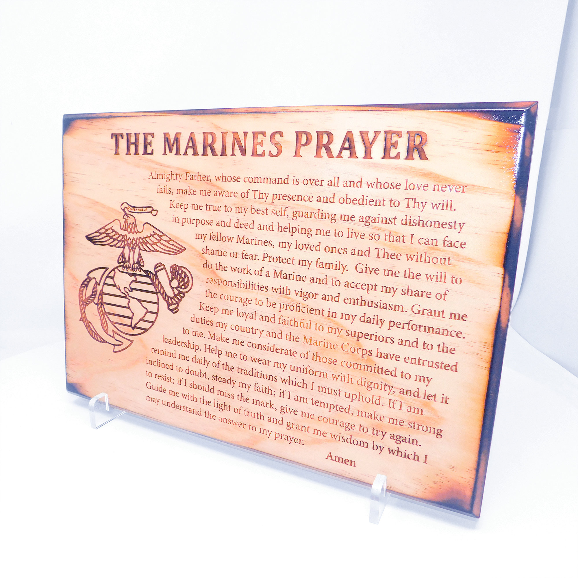 Personalized Marines Prayer Plaque Marine Corps Gifts USMC | Etsy