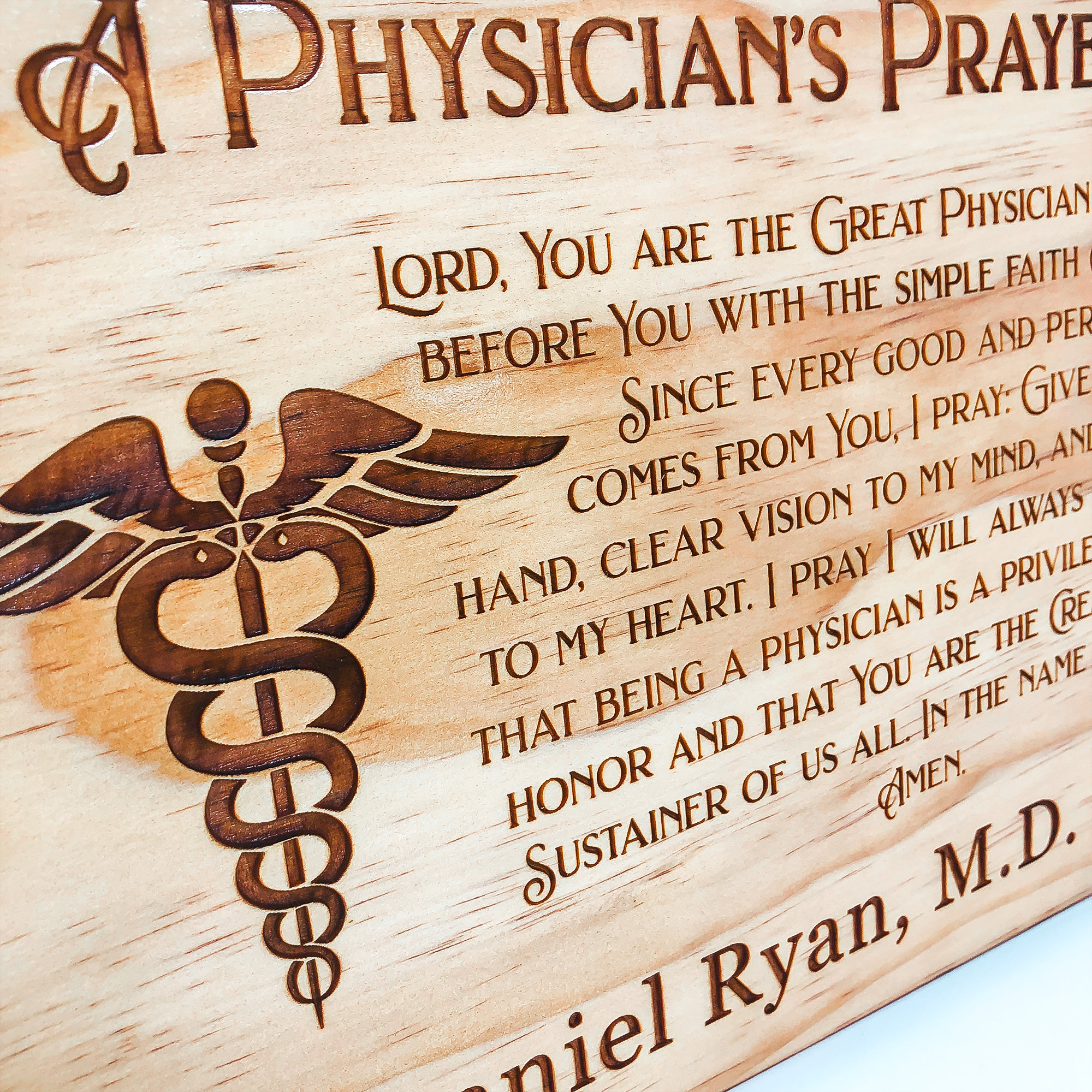 Personalized Physician's Prayer Plaque Physician Prayer | Etsy