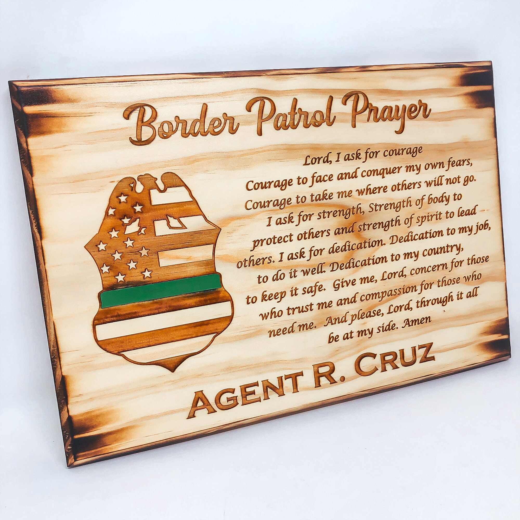 Border Patrol Prayer Plaque Agent Gift Border Patrol Gift | Etsy