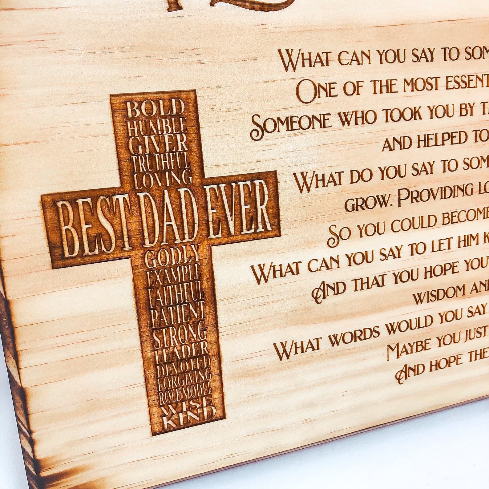 I Love You Dad Plaque Fathers Day Gift Dad Plaque | Etsy