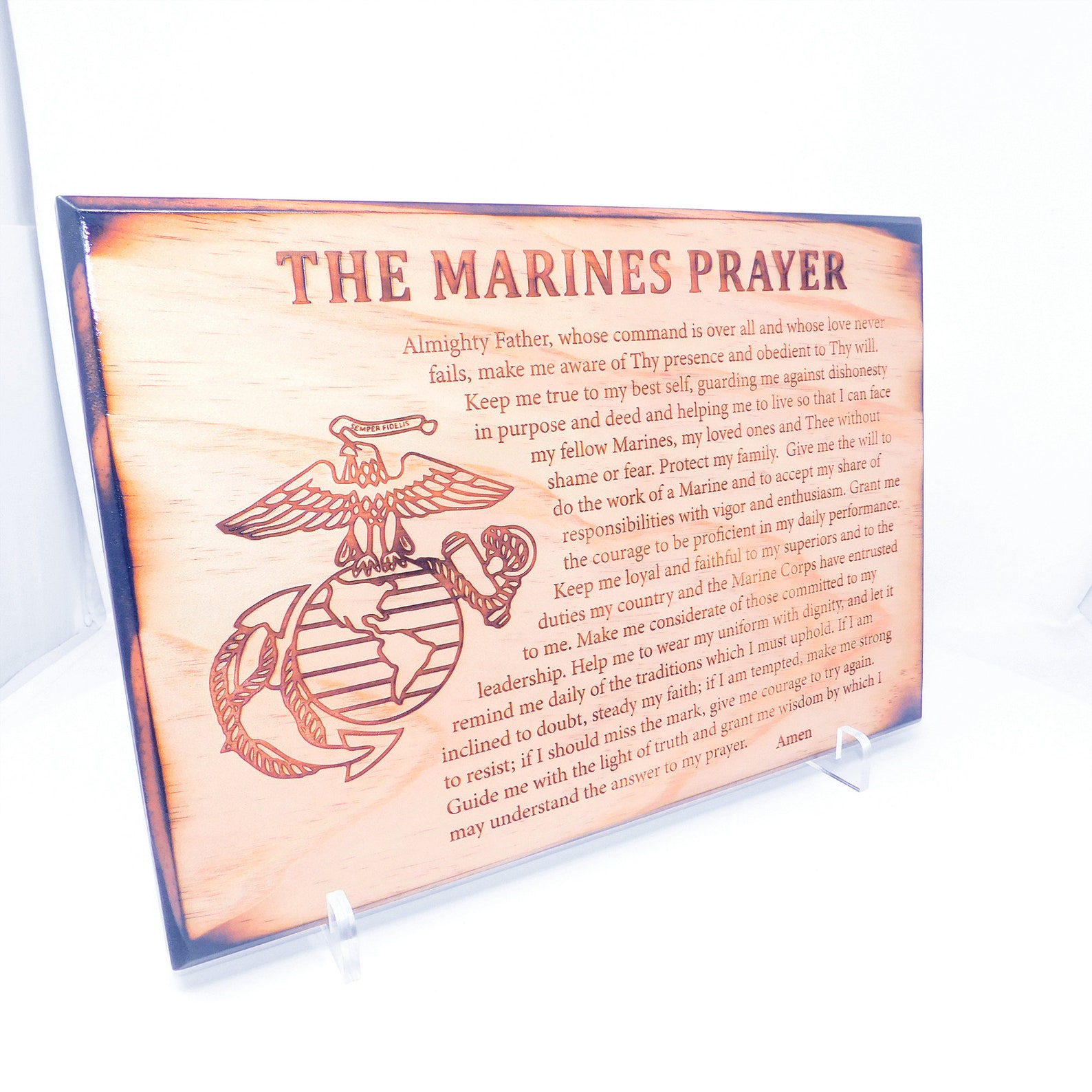 Personalized Marines Prayer Plaque Marine Corps Gifts USMC - Etsy