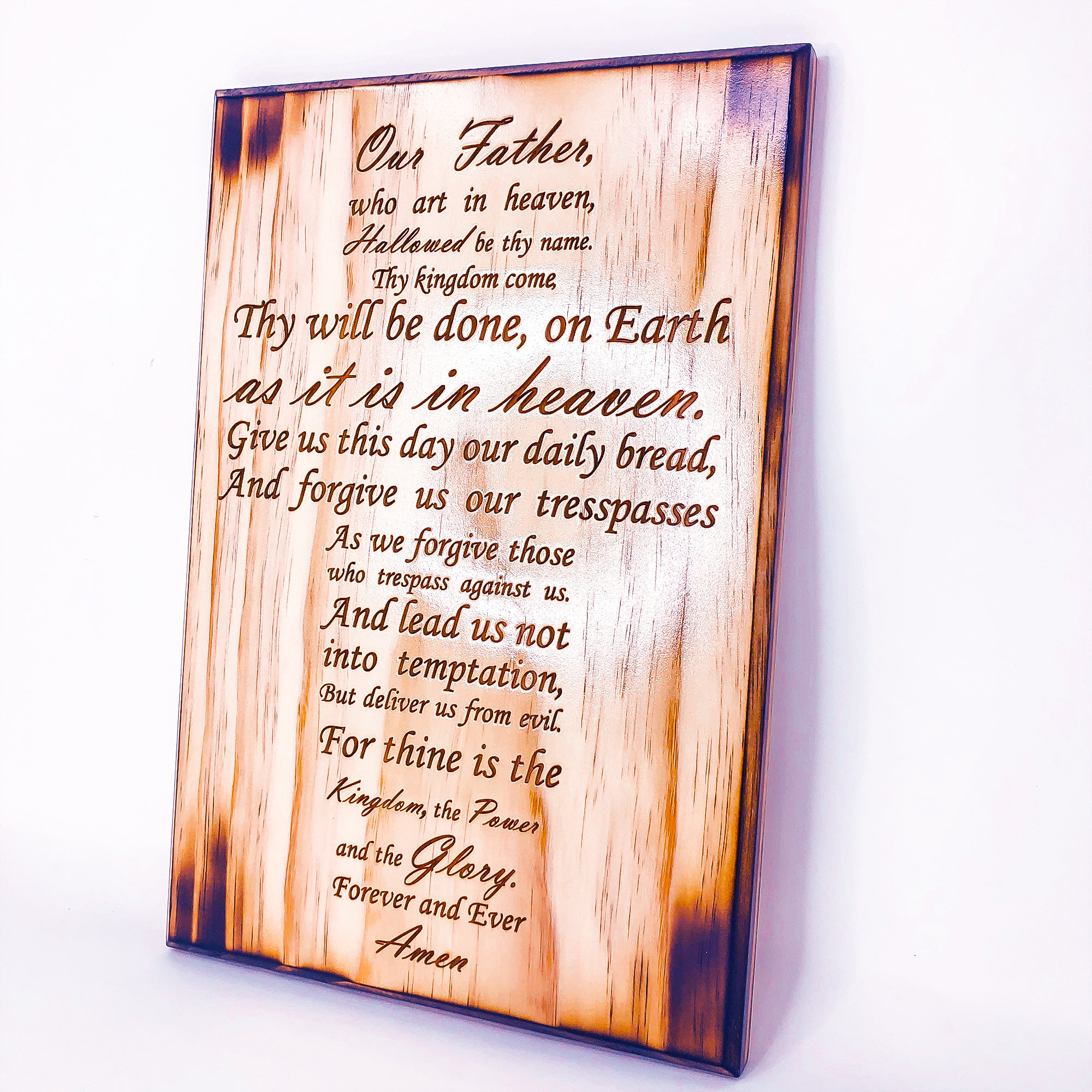 Lord's Prayer Plaque Religious Gift Our Father Prayer - Etsy
