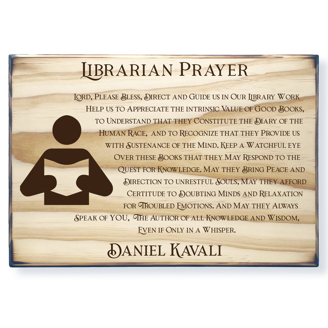 Personalized Librarian Prayer Plaque Gift for Librarian - Etsy België