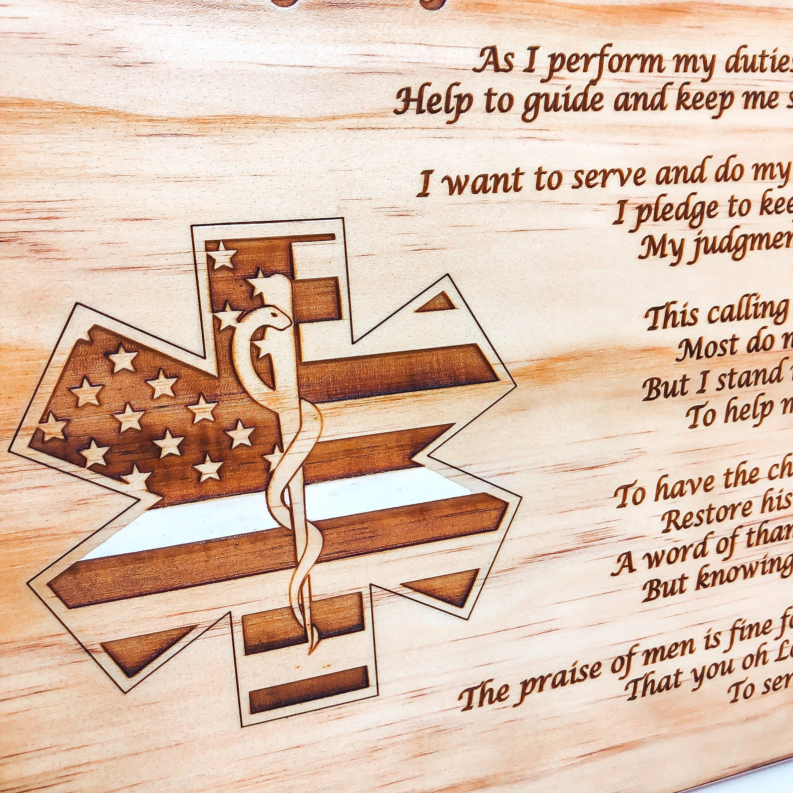 EMS Prayer Plaque EMT Gift Paramedic Emergency Medical - Etsy