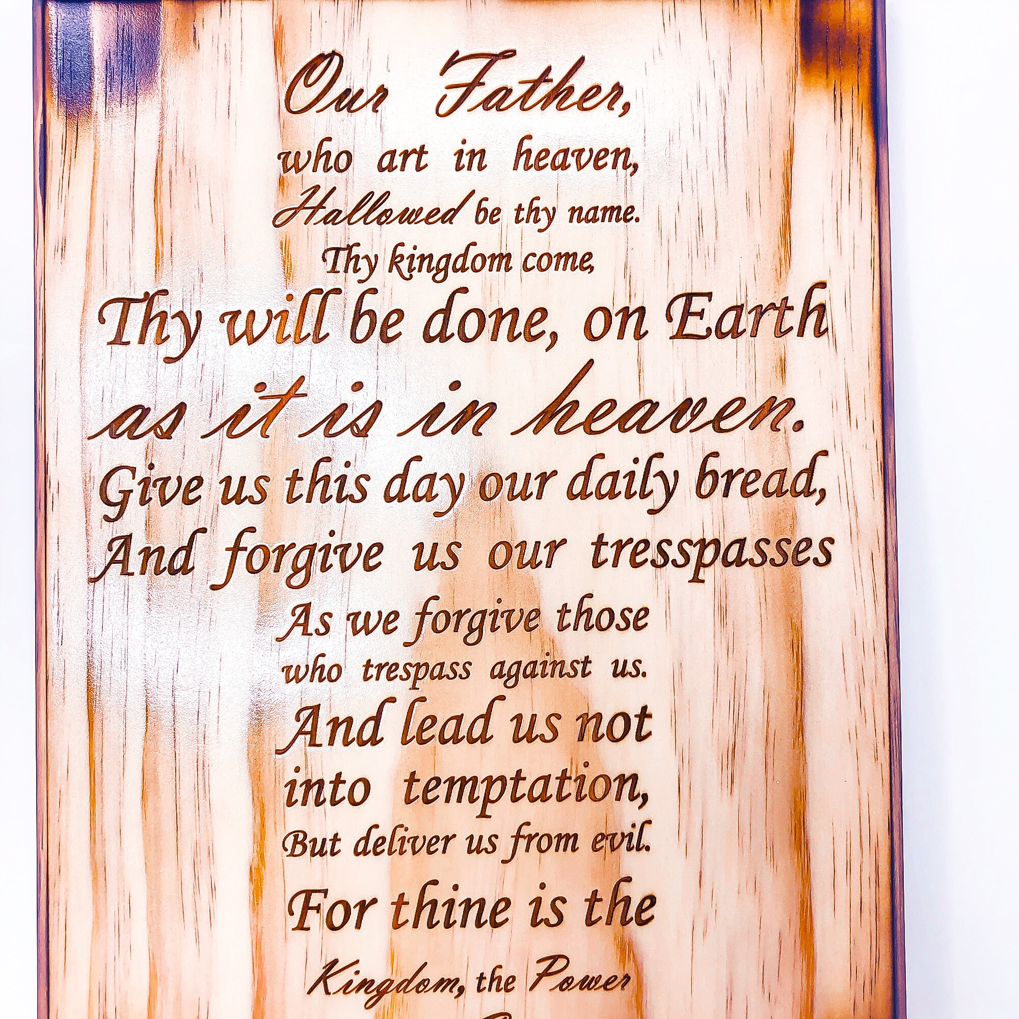 Lord's Prayer Plaque Religious Gift Our Father Prayer - Etsy