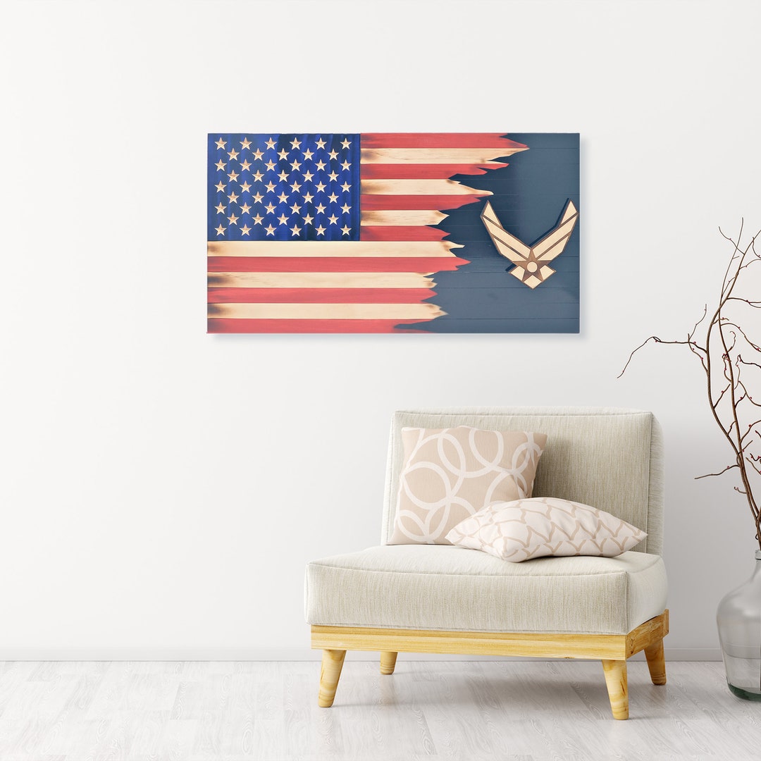 U.S. Air Force Ripped Medallion Flag - Etsy