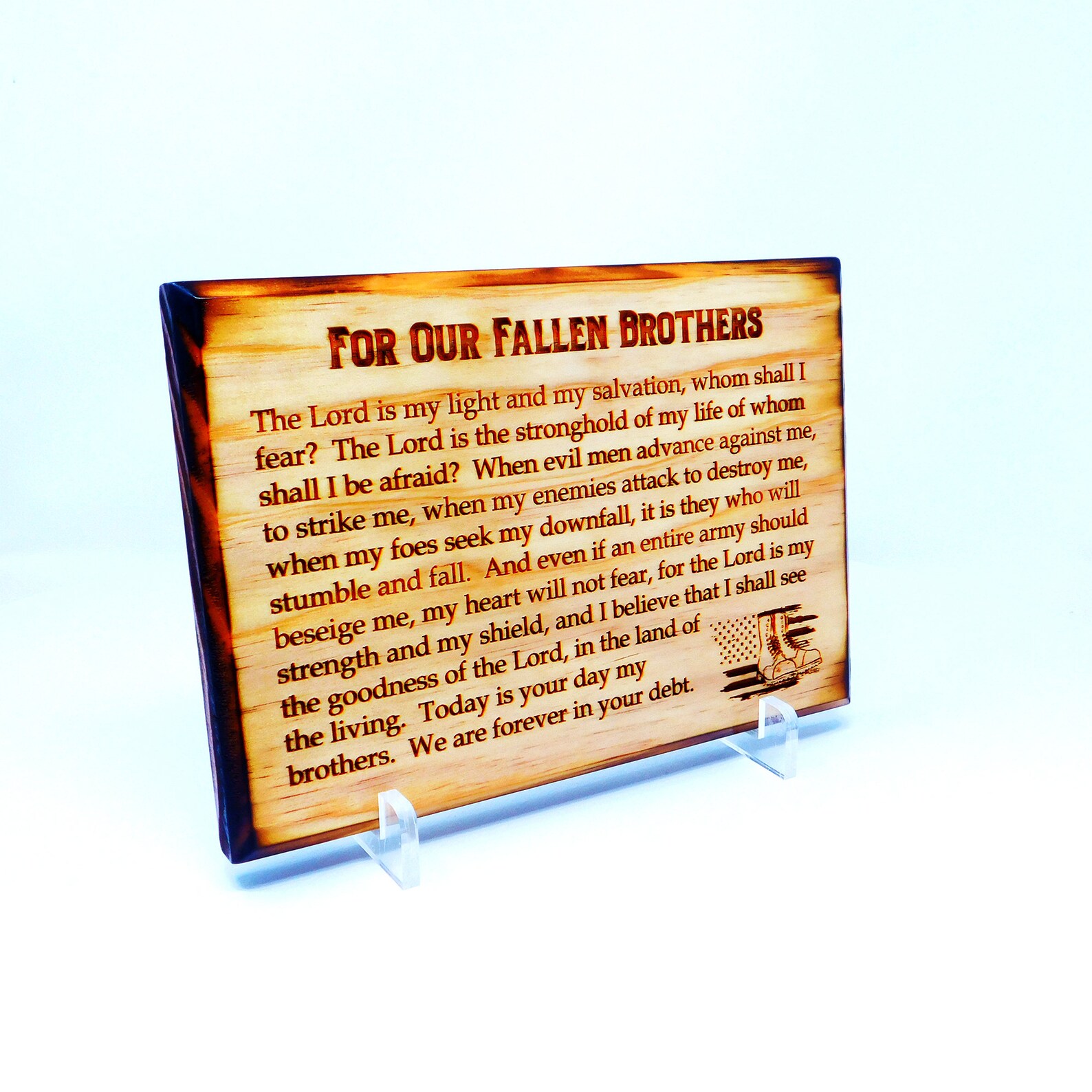 For Our Fallen Brothers Plaque Vet Veteran Thank You - Etsy