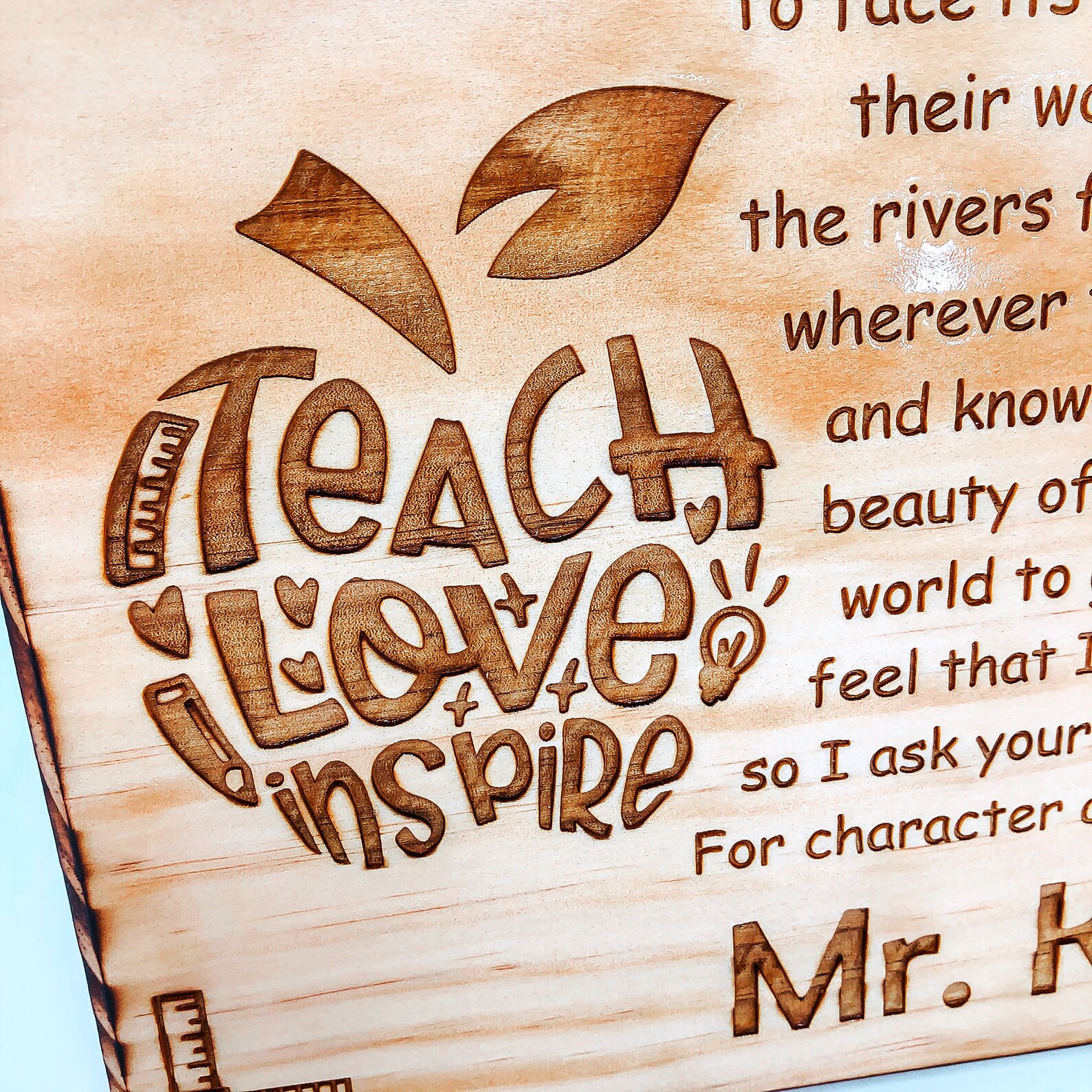 Personalized Teacher's Prayer Plaque Retirement Gift | Etsy