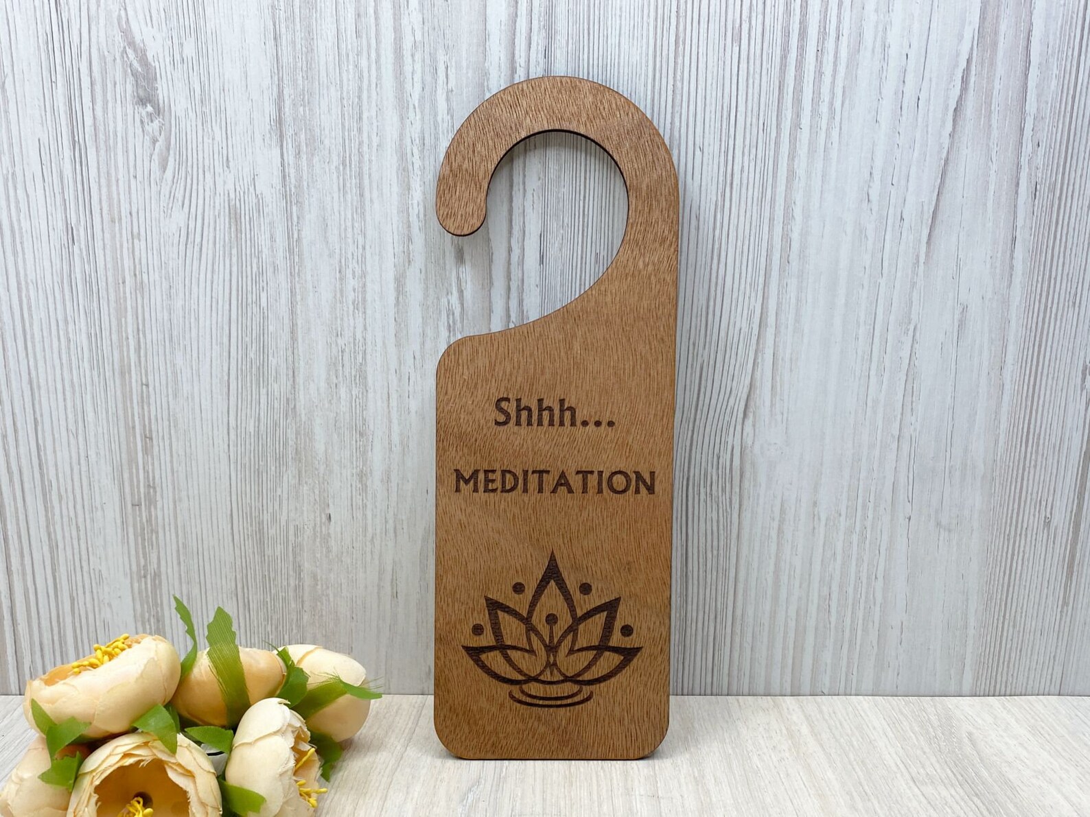 Door Hanger Meditation, Do Not Disturb Sign Meditation, Meditation Door ...