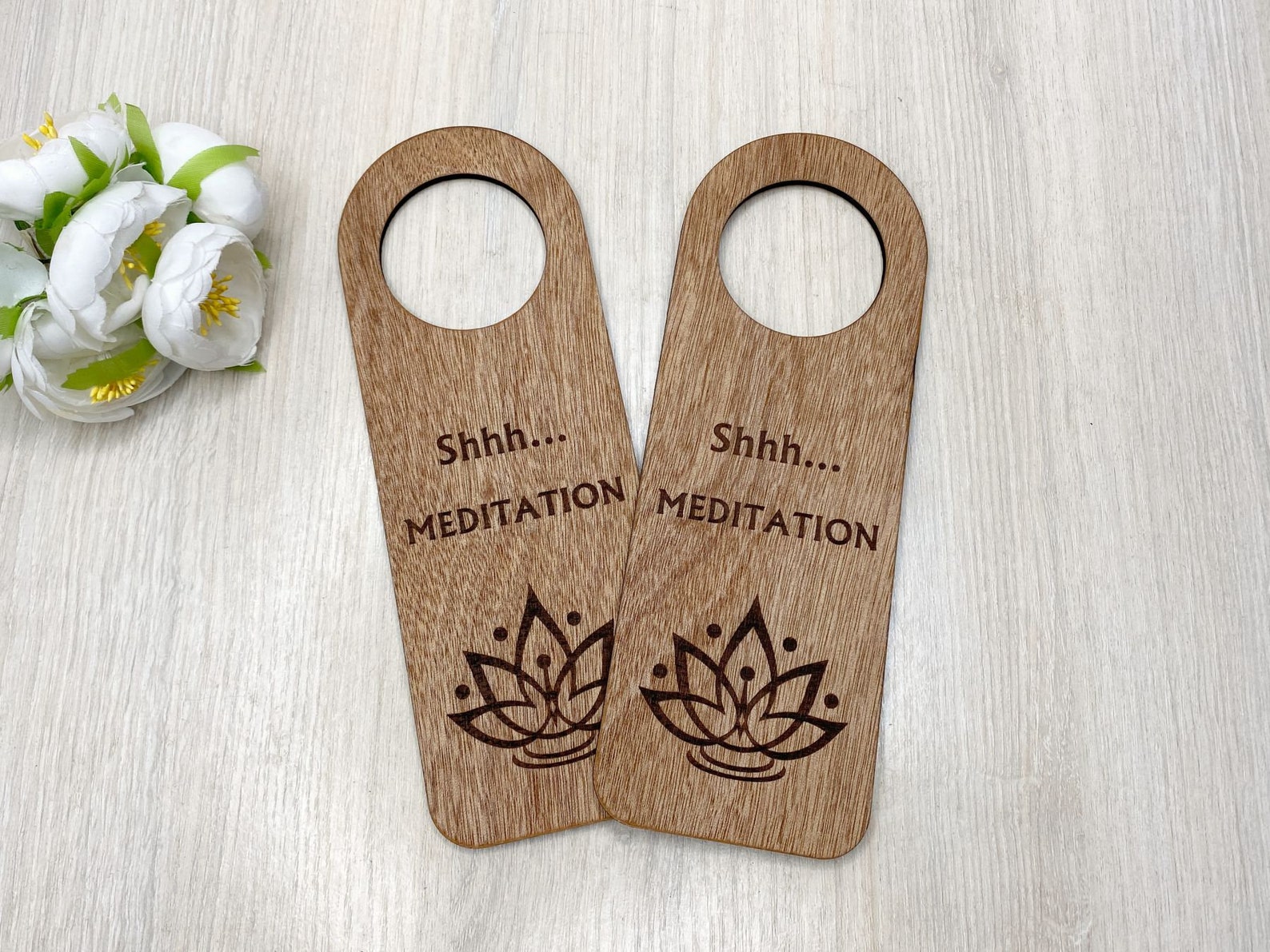 Door Hanger Meditation, Do Not Disturb Sign Meditation, Meditation Door ...