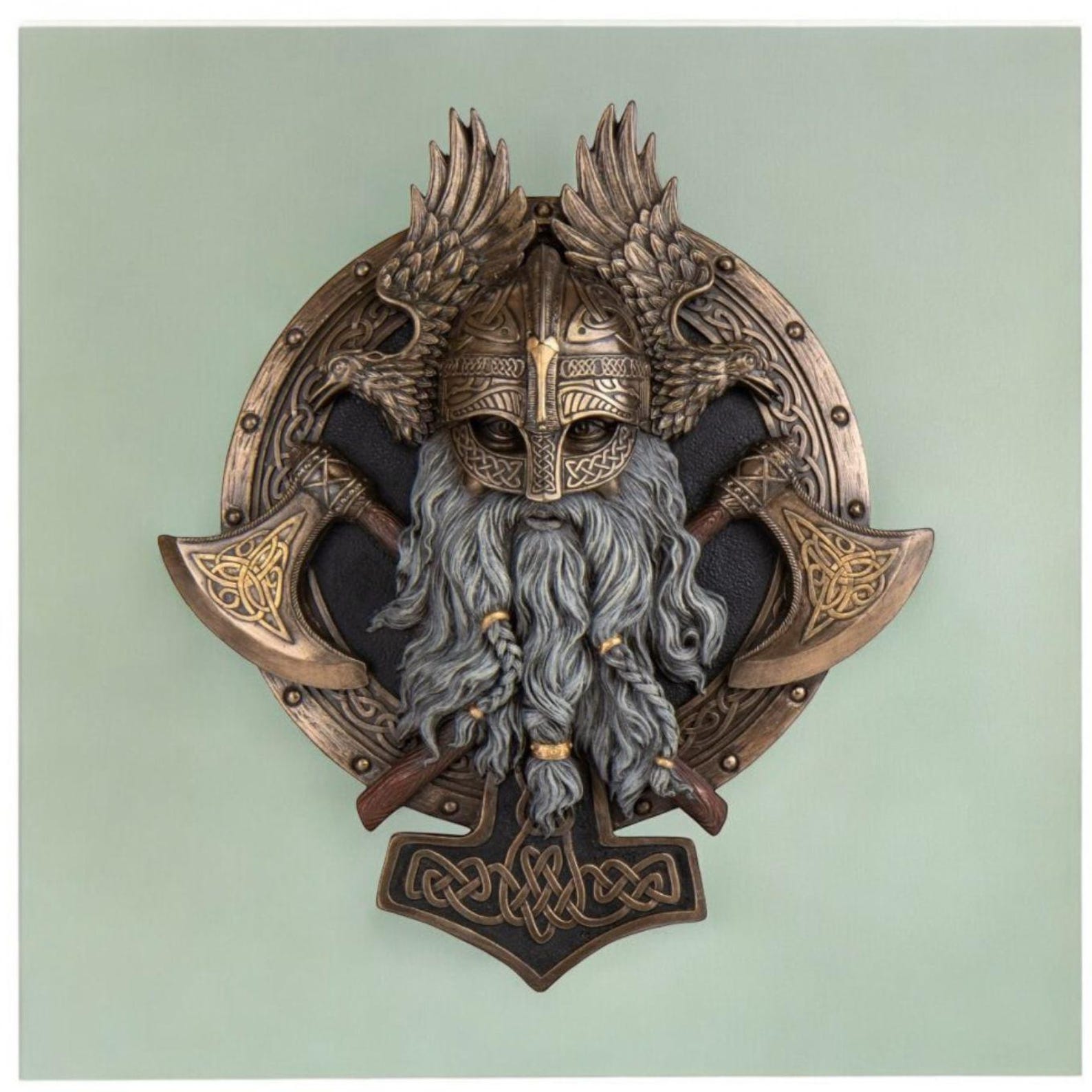 3D Viking Panel, Bronze Plated Polystone Wall Decor - Etsy UK