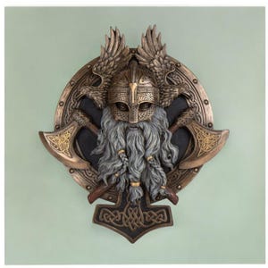 3D Viking Panel, Bronze Plated Polystone Wall Decor - Etsy UK