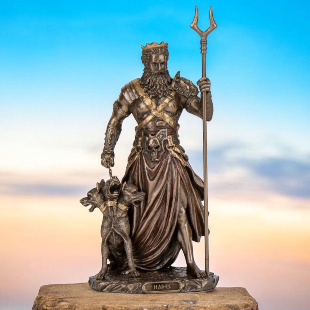 Hades Statue of Stone, Statue of the God of the Underworld, Decorative ...
