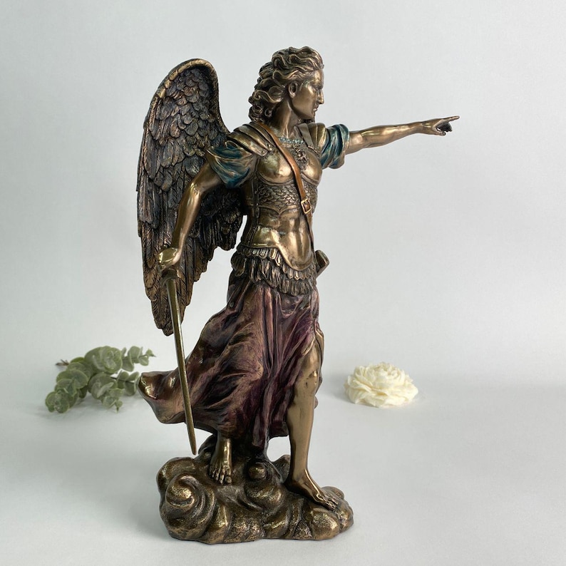 Personalized Archangel Michael Statue,saint Michael Warrior Angel ...