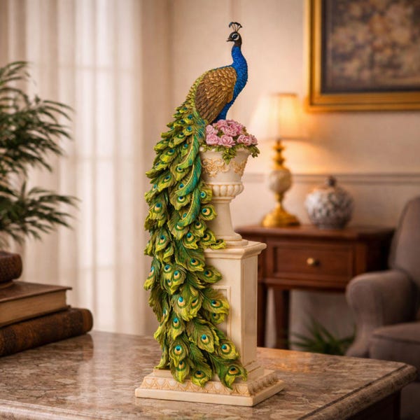 Large Peacocks Statue - Etsy UK