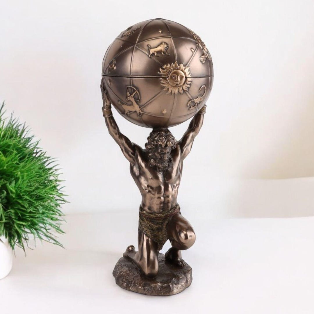 Statuette-sunduke Atlant, Atlant Statuette, Atlant Statue Stone, Home ...