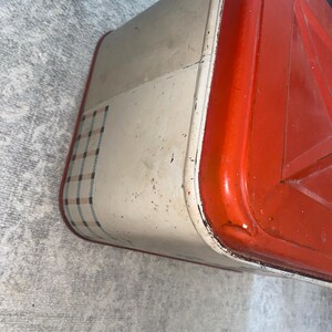 Vintage Mid Century Colorware NC Tin Breadbox W Floral Motif - Etsy