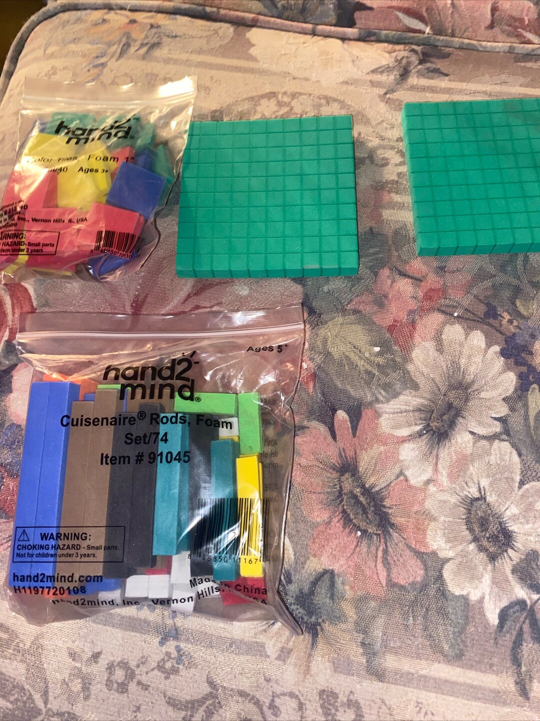 Hand2mind Fraction Tiles & Cuisenaire Rods Math Manipulatives ...