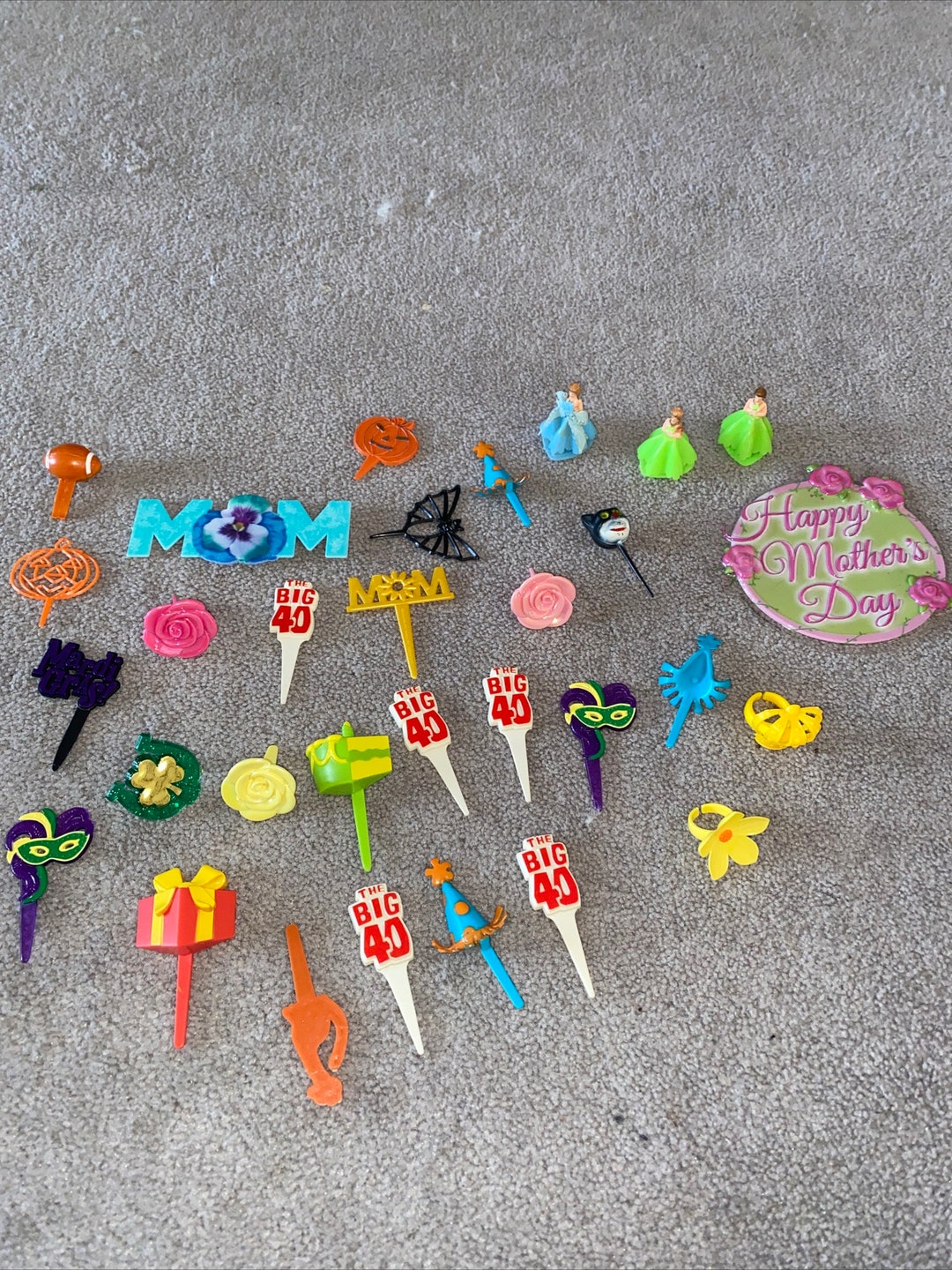 Vintage Cupcake Decoration Picks - Mixed Lot of 35 - Etsy