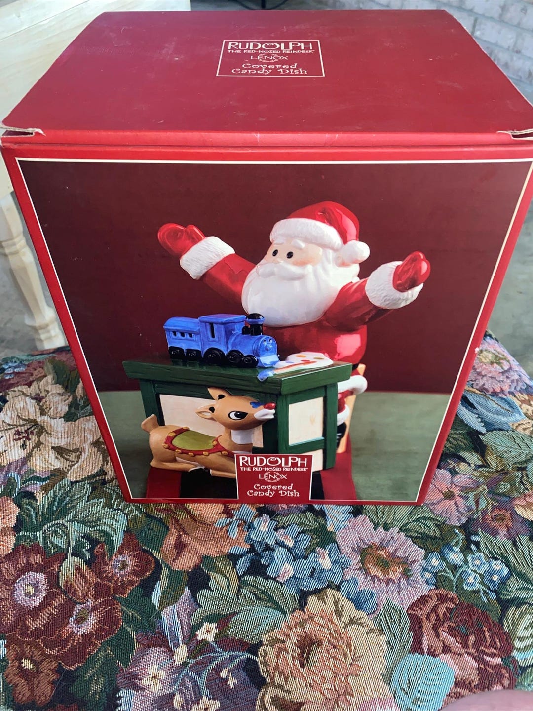 Lenox Rudolph the Red Nosed Reindeer Decorative Holiday Covered Candy ...