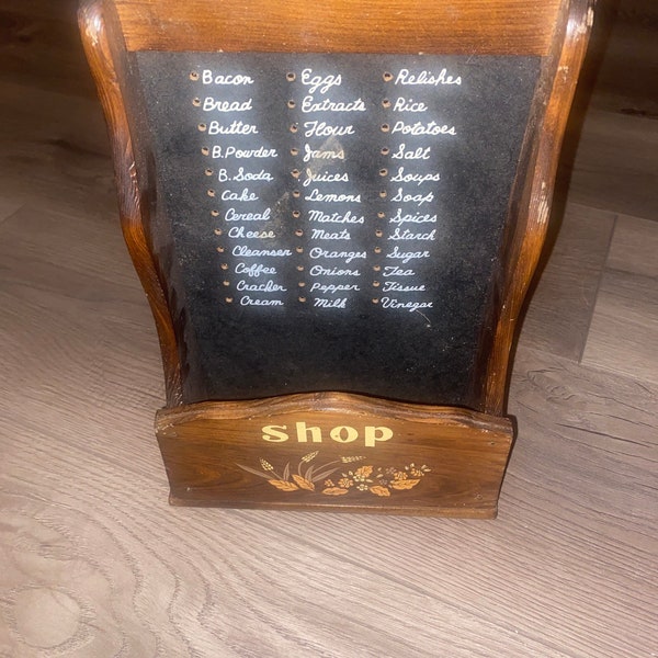 Wooden Grocery List Board - Etsy