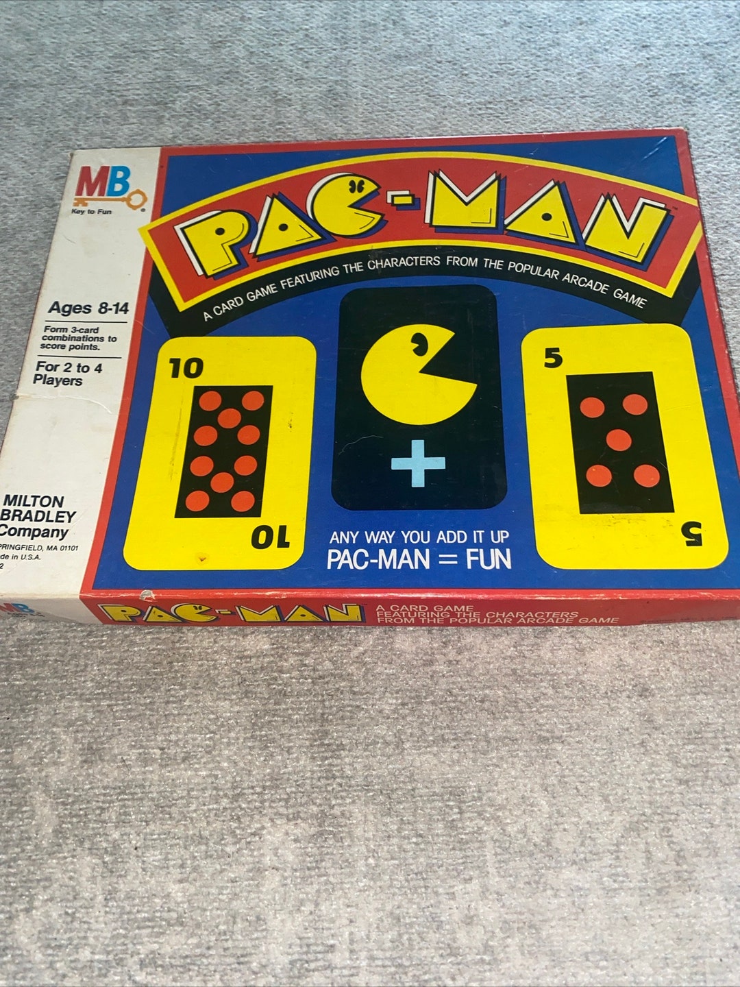 Vintage Pac-man Card Game 1982 Board Game Milton Bradley, Complete - Etsy