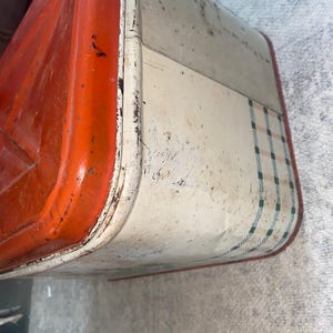 Vintage Mid Century Colorware NC Tin Breadbox W Floral Motif - Etsy