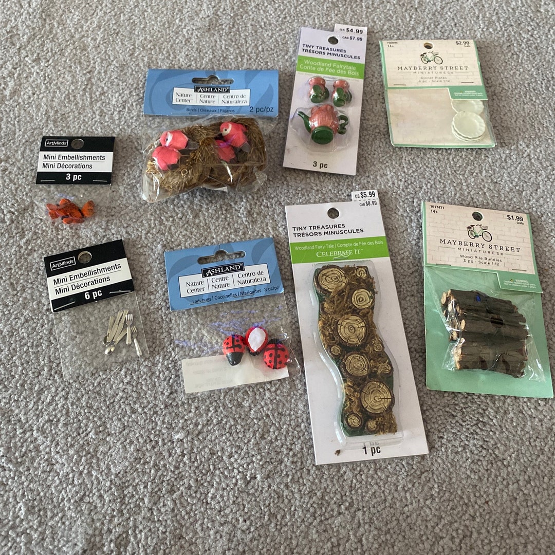 New 8 Packs of Miniature Items - Dollhouse - Etsy